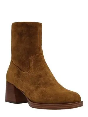 Steve Madden Latches Ankle Booties - Chestnut Suede