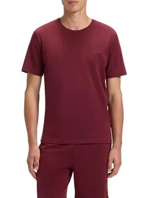 BOSS Mix Match Stretch Cotton Lounge T-shirt - Dark Red