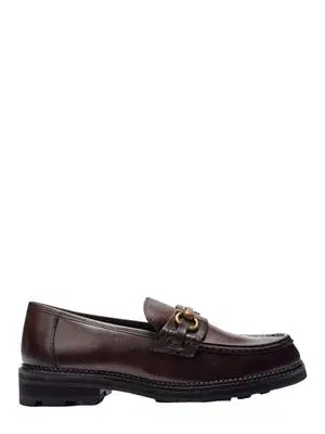 A. VEER Baron Bit Loafer - Brown Leather