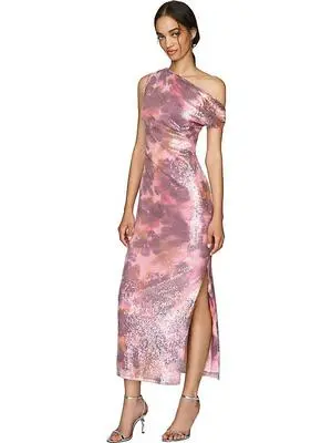 Bhldn Lola Stretch Sequin Midi Dress - Pink Pattern
