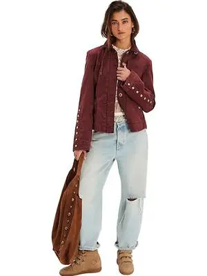 Free People We The Free Noho Jacket - Rum Raisin