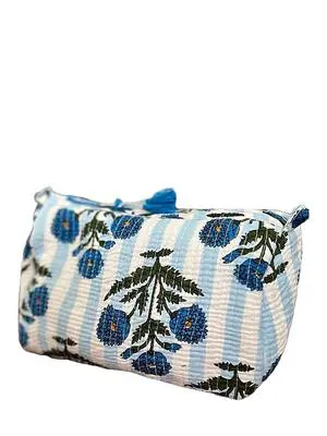BE DEVA Pali Cosmetic Bag - Cerulean Blue