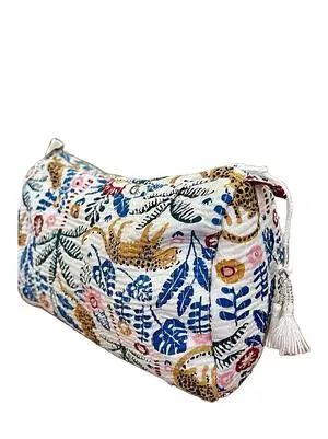 BE DEVA Rangili Cosmetic Bag - Cerulean Blue