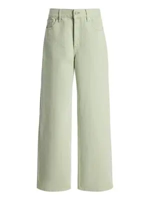 BY MALENE BIRGER Vinola Mid-rise Wide-leg Jeans - Green