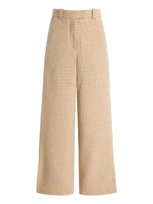 BY MALENE BIRGER Cimas Wide-Leg Trousers Brown