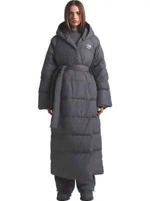SKIMS The North Face X SKIMS Nuptse Wrap Parka Gunmetal