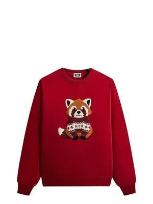 Kith Kithmas Red Panda Nelson Crewneck Sweatshirt - Allure
