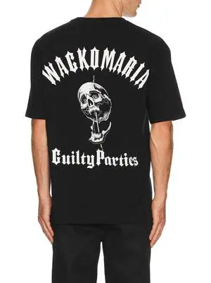 WACKO MARIA X Tattoo Studio Washed Heavy Weight Tee - Black