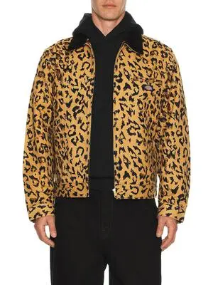 WACKO MARIA X Dickies Leopard Print Work Jacket - Beige
