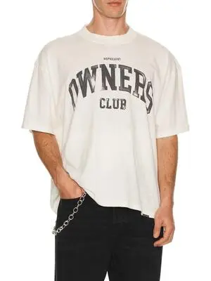 REPRESENT Owners Club Tee In White - Flat White