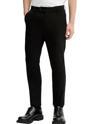 LES DEUX Button-fastening Trousers - Black
