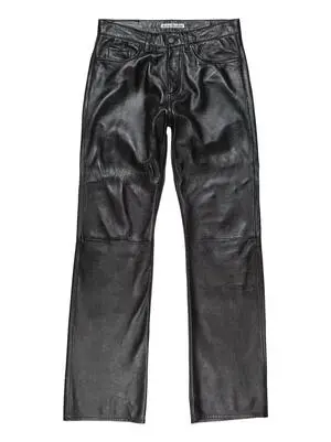 Acne Studios Lamb Leather Trousers - Black