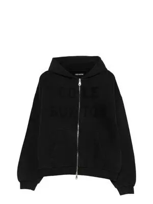 COLE BUXTON Logo-print Zip-up Hoodie - Black