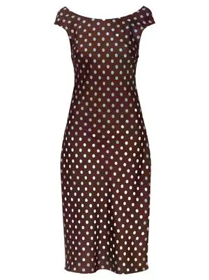POSSE Polka Dot Midi Dress