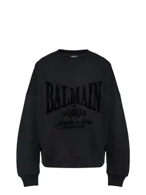 Balmain Logo-print Sweatshirt - Black
