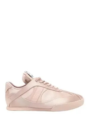 Chloé Kick Satin Mid-Top Sneakers Neutrals