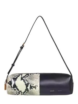 Khaite Python-print Shoulder Bag - Black