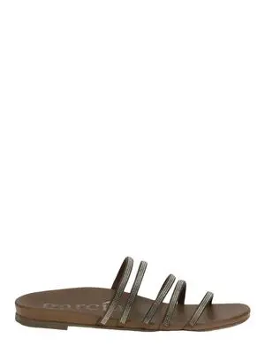 PEDRO GARCIA Beatrix Embellished-straps Sandals - Brown
