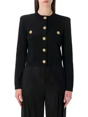 Balmain Button-up Cardigan - Black