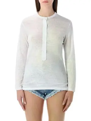 MARANT ETOILE Lucy Long-Sleeve T-Shirt White