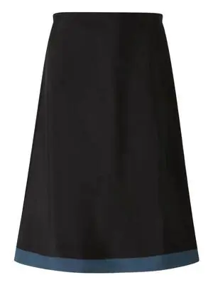 Marni Midi Skirt With Fabric Hem - Black