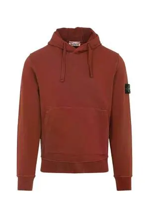Stone Island Logo-detail Hoodie - Orange