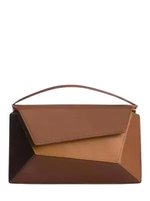 MLOUYE Small Naomi Tote Bag - Brown