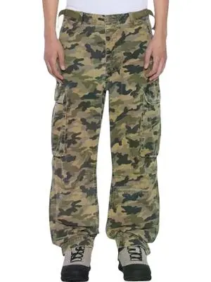 Ksubi Troop Camouflage Cargo Trousers - Green