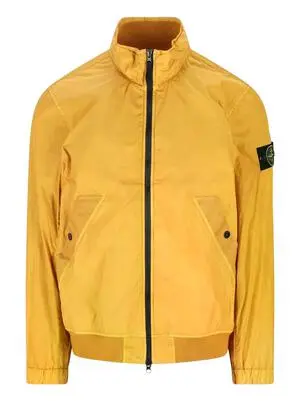 Stone Island Compass Badge Zip Jacket - Yellow
