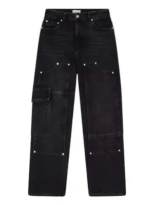 GANNI Cargo Jeans - Black