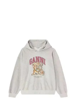 GANNI Graphic Hoodie - Grey