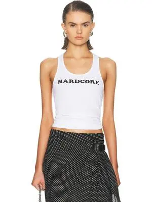 Stella McCartney Hardcore Slogan Tank Top - Pure White