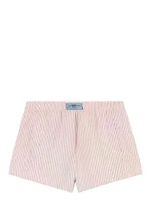 GANNI Striped Shorts - Pink