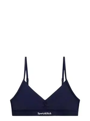 SPORTY & RICH V-neck Performance Bra - Blue