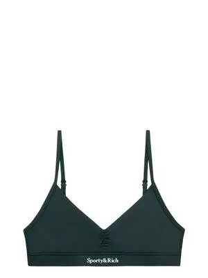 SPORTY & RICH Adjustable-strap Bra Top - Green