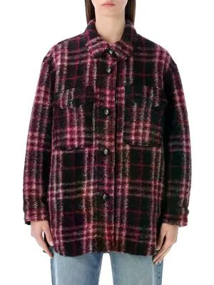 MARANT ETOILE Checked Overshirt - Black
