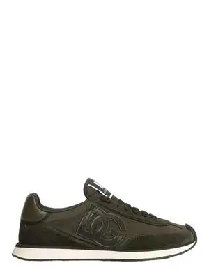 Dolce & Gabbana Logo-appliqué Sneakers - Green