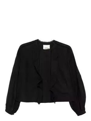 Isabel Marant Cubraly Ruffled Shirt - Black
