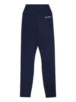 SPORTY & RICH High-rise Performance Trousers - Blue