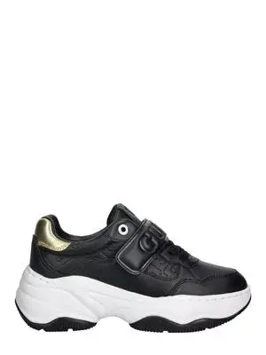Guess Helinn Debossed Strap Sneakers - Black