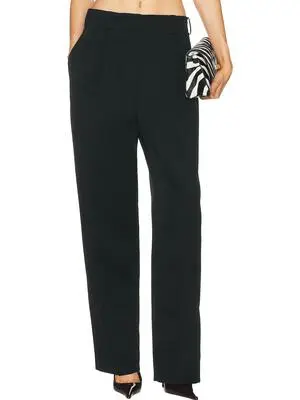 Givenchy Double Pleated Low Waist Pant - Black