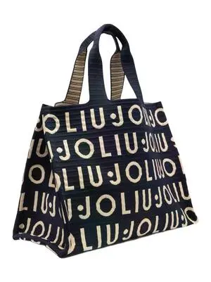 Liu Jo Jacquard Logo Knit Tote - Blue