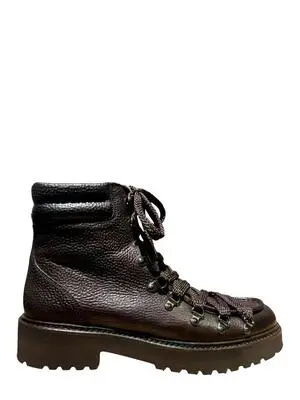 CALCE Lace-Up Leather Hiking Boots