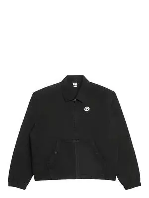 BABYLON Zip-up Denim Jacket - Black