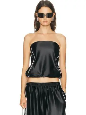 Alexander Wang Strapless Bubble Top - Black