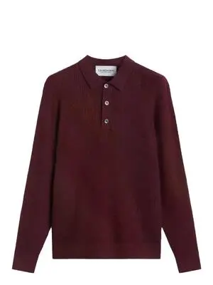 LES HÉRITIERS Jacquard Polo Shirt - Red