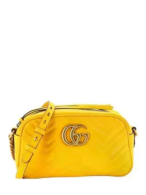 Gucci Gg Marmont Small Crossbody Bag - Yellow