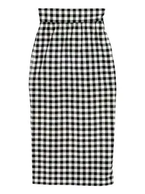 TO B. BY AGNÈS B. Plaid Skirt - Black