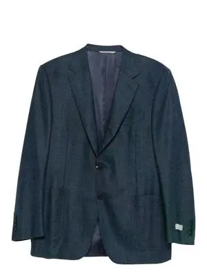 Canali Herringbone Pocket Blazer - Blue