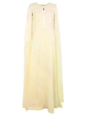 Roland Mouret Key-hole-detail Maxi Dress - Yellow